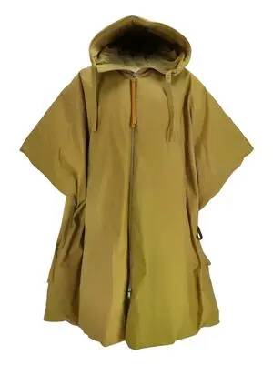 JIL SANDER Hooded Zipped Poncho - Yellow