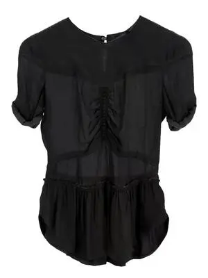 ISABEL MARANT VINTAGE Vintage Gathered Blouse - Black