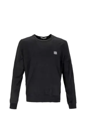 Stone Island Logo-patch Sweatshirt - Black