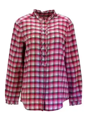 Burberry Checkered Shirt - Red