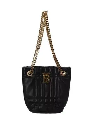 Burberry Quilted Leather Shoulder Bag - Black