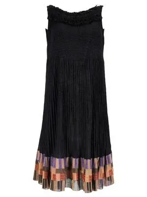 Missoni Shirred Pleated Mini Dress - Black