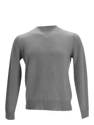 Prada Ribbed Crewneck Sweater - Grey