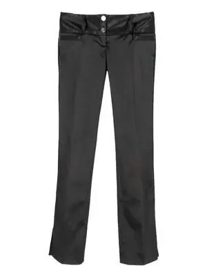 Dolce & Gabbana Low-waist Trousers With Side Pockets - Black