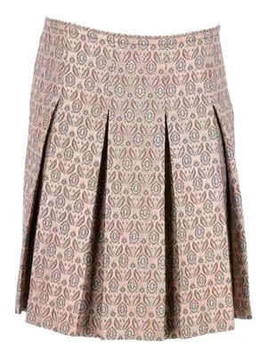 Miu Miu Pleated Skirt - Neutrals