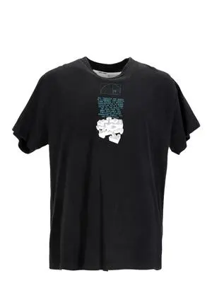 Off-White Dripping Arrows Cotton T-shirt - Black