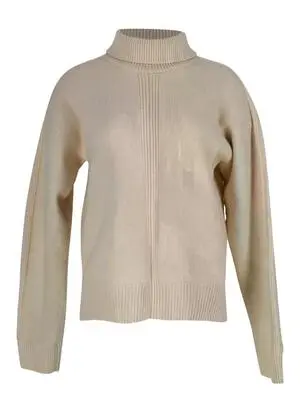 JIL SANDER Mock-Neck Open-Back Sweater