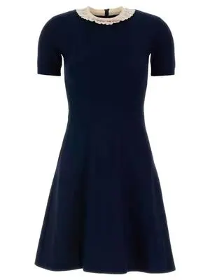 Valentino Garavani Knit Mini Dress - Blue