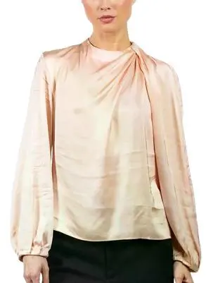 A.L.C. Gathered Blouse - Pink