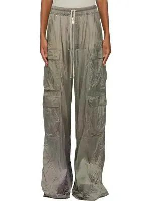 Rick Owens Drawstring-fastening Cargo Trousers - Grey