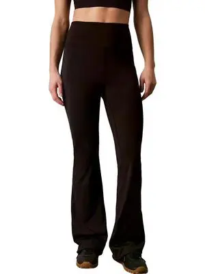 Calvin Klein High-rise Flared Performance Leggings - Black