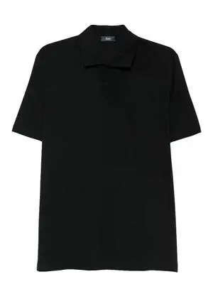 Herno Buttoned Polo Shirt - Black