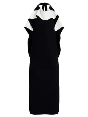 Proenza Schouler Sanna Ruffled Midi Dress - Black