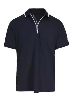 Bogner Zip-neck Polo Shirt - Black