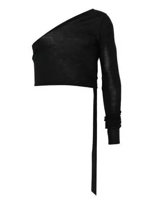 Rick Owens One-shoulder Top - Black