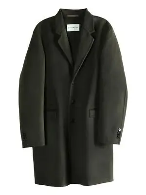 Givenchy Regular Fit Double Face 3bt Coat - Dark Khaki