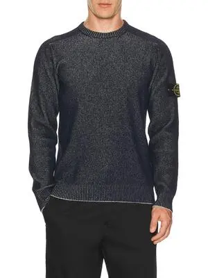 STONE ISLAND Crew Neck Rib Cotton Jumper