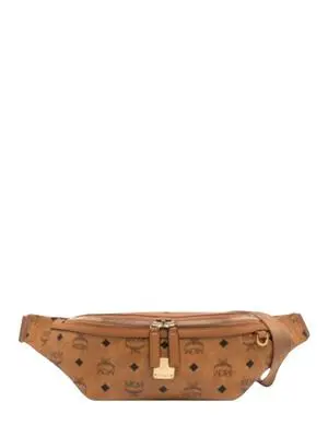 Mcm Fursten Vi Belt Bag - Cognac
