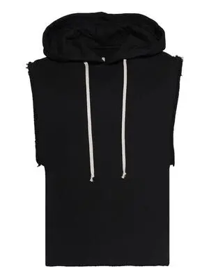 Rick Owens Sleeveless Hoodie - Black