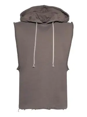 Rick Owens Sleeveless Hoodie - Grey