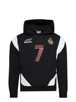 Rhude Lago Soccer Jersey Hoodie - Black