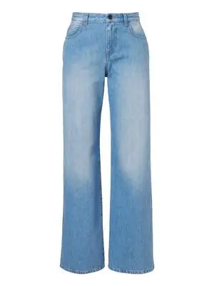 THE ROW Eglitta Straight Leg Jeans - Blue