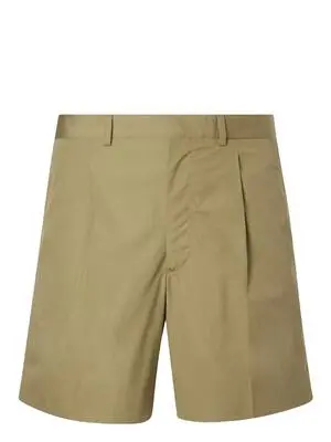 Prada Cotton Bermuda Shorts - Beige