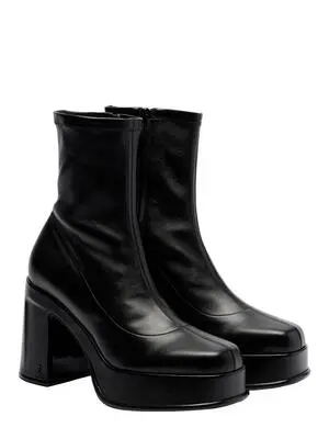 JIMMY CHOO Hadi Leather Ankle Boots - Black