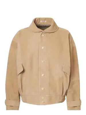 Auralee Suede Blouson Jacket - Beige