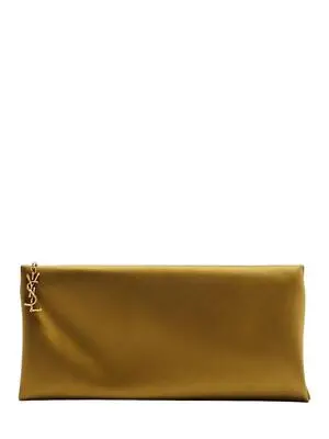 Saint Laurent Evening Satin Clutch - Yellow