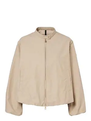 Moncler Gruissan Cotton-blend Bomber Jacket - Beige