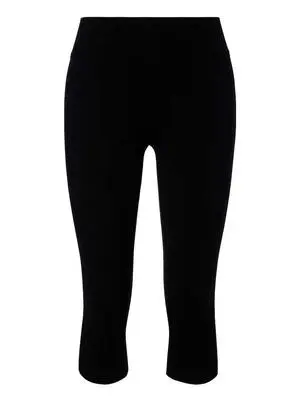 TOTEME Knitted Capri Leggings - Black