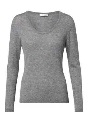 THE ROW Cashmere Pullover Sweater - Grey
