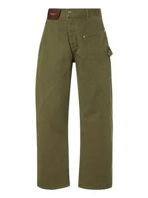 JW Anderson Twisted Straight Jeans - Green