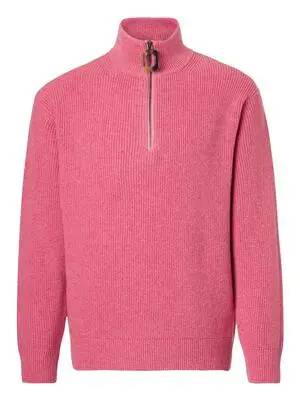 JW Anderson Wool And Cotton Half-zip Sweater - Pink