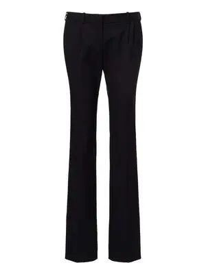 Balenciaga Wool Twill Slim Pants - Black