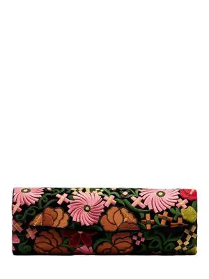 La DoubleJ Small Embroidered Clutch - Multicoloured