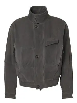 Giorgio Armani Suede Jacket - Grey