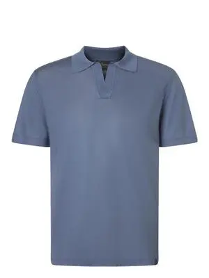 Brioni Silk Polo Shirt - Blue