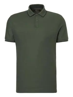 Loro Piana Brentwood Cotton-blend Piqué Polo Shirt - Green