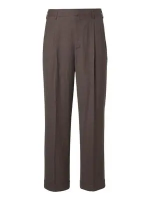 Loro Piana Isaac Virgin Wool Crêpe Straight Pants - Multicoloured