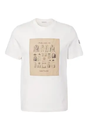 Moncler Cotton Jersey T-shirts - White