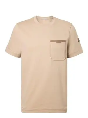 Moncler Cotton Jersey T-shirt Beige
