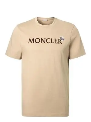 Moncler Cotton Jersey T-shirt - Beige
