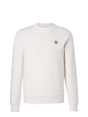 Moncler Archivio Cotton Jersey Sweatshirt - White