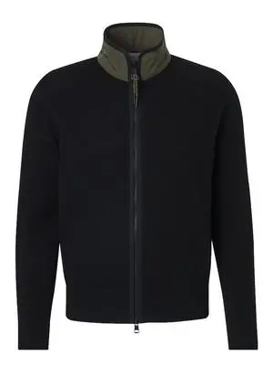 Moncler Archivio Waffle-knit Cotton Jacket - Black