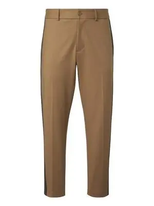 Moncler Cotton-blend Straight Leg Pants - Brown