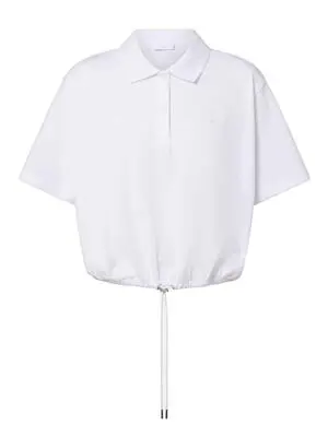 Moncler Cotton Piqué Polo Shirt - White