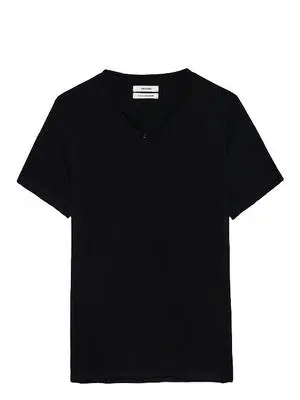 Zadig&Voltaire Monastir Henley T-shirt - Black