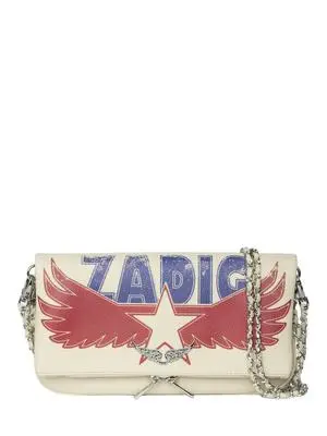 Zadig&Voltaire Grained Leather Pochette - Flash